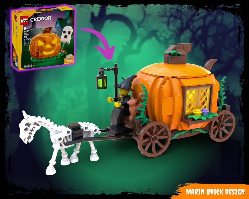 LEGO MOC LEGO Pumpkin Carriage Moc - Lego Halloween 40697 Mod moc by ...