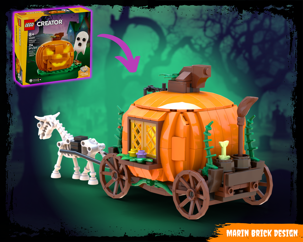 LEGO MOC LEGO Pumpkin Carriage Moc - Lego Halloween 40697 Mod moc by ...