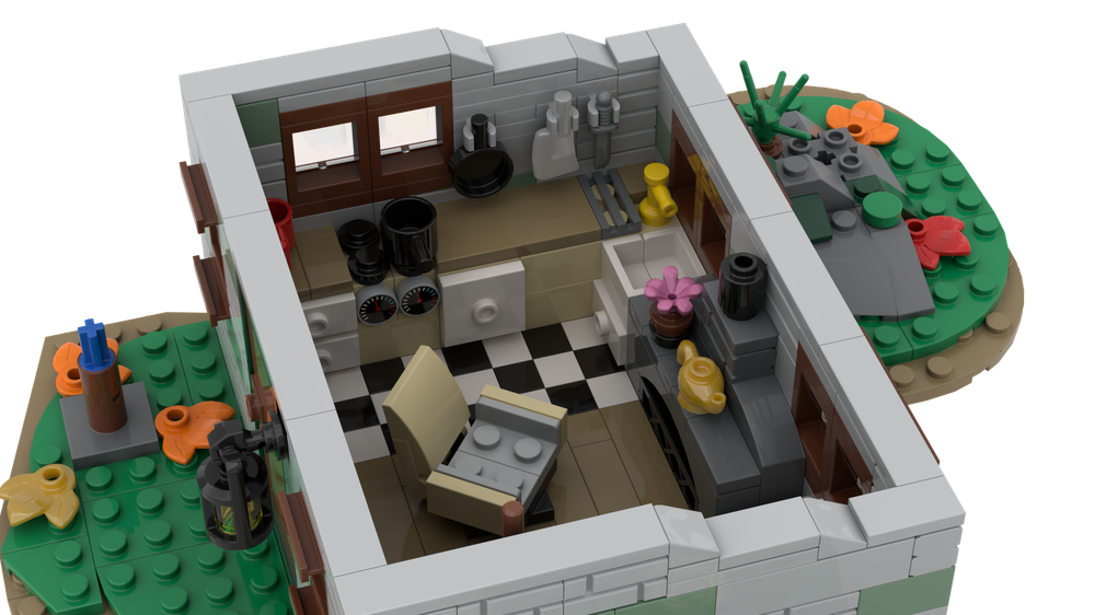 LEGO MOC-200616 Garage / small house for A-frame cabin by Paladin ...