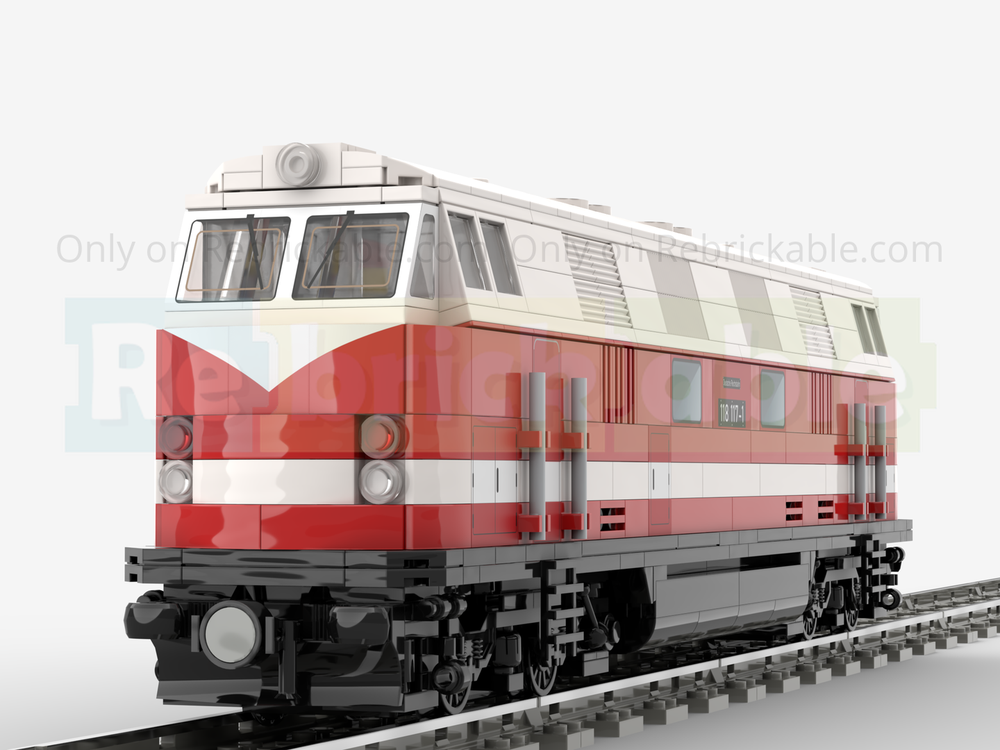 LEGO MOC Diesel Locomotive BR118 of the Deutsche Reichsbahn (Version 2 ...
