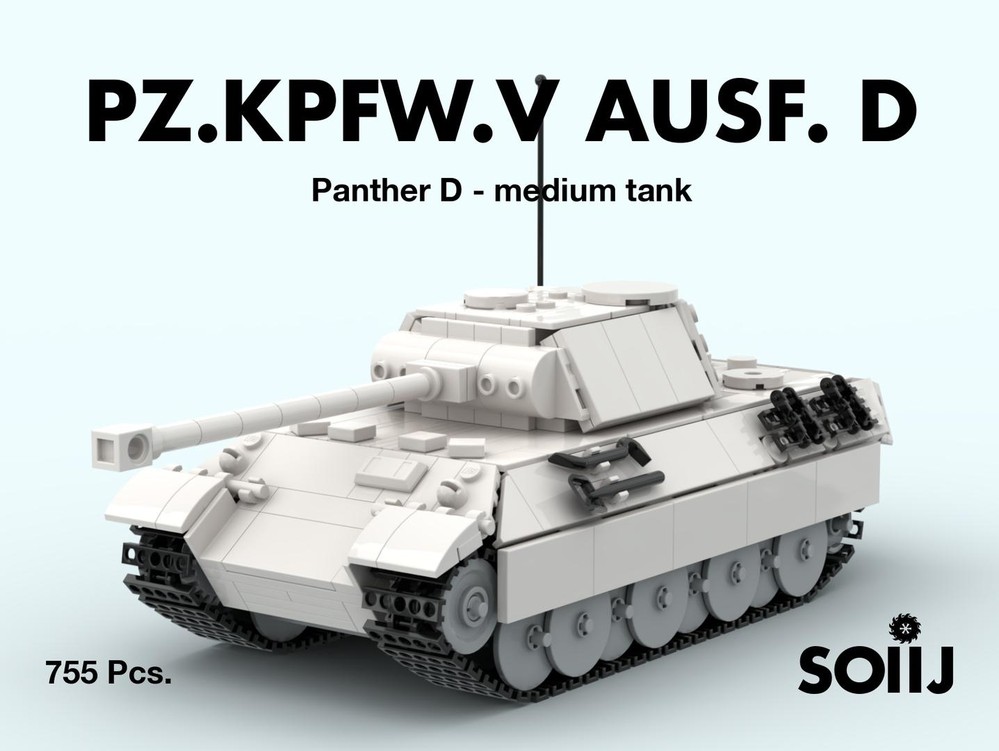 LEGO MOC Panzerkampfwagen V Panther Ausf. D (Sd.Kfz.171) - medium tank ...