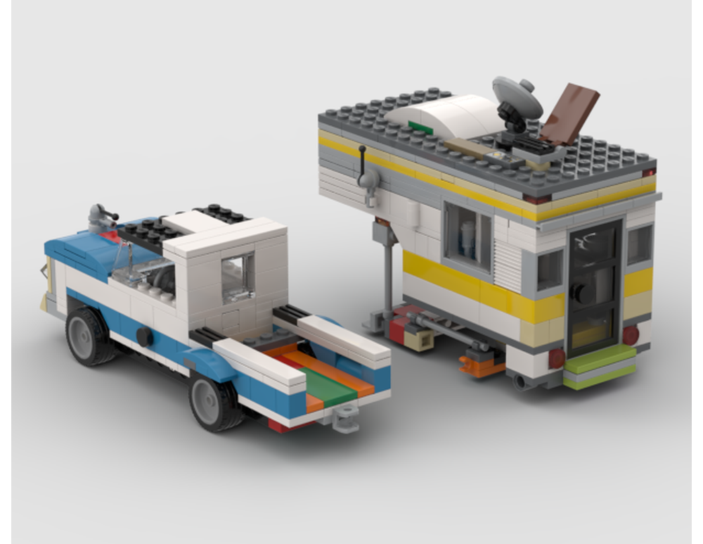LEGO MOC old truck and camper by EBbuilds | Rebrickable - Build with LEGO