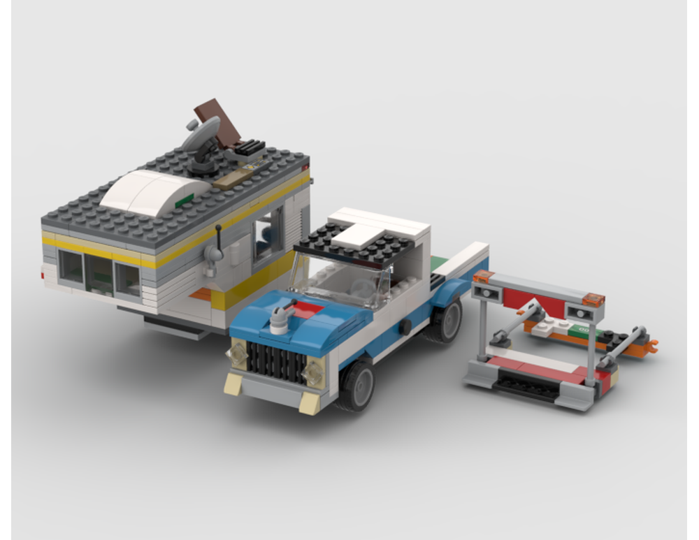 LEGO MOC old truck and camper by EBbuilds | Rebrickable - Build with LEGO