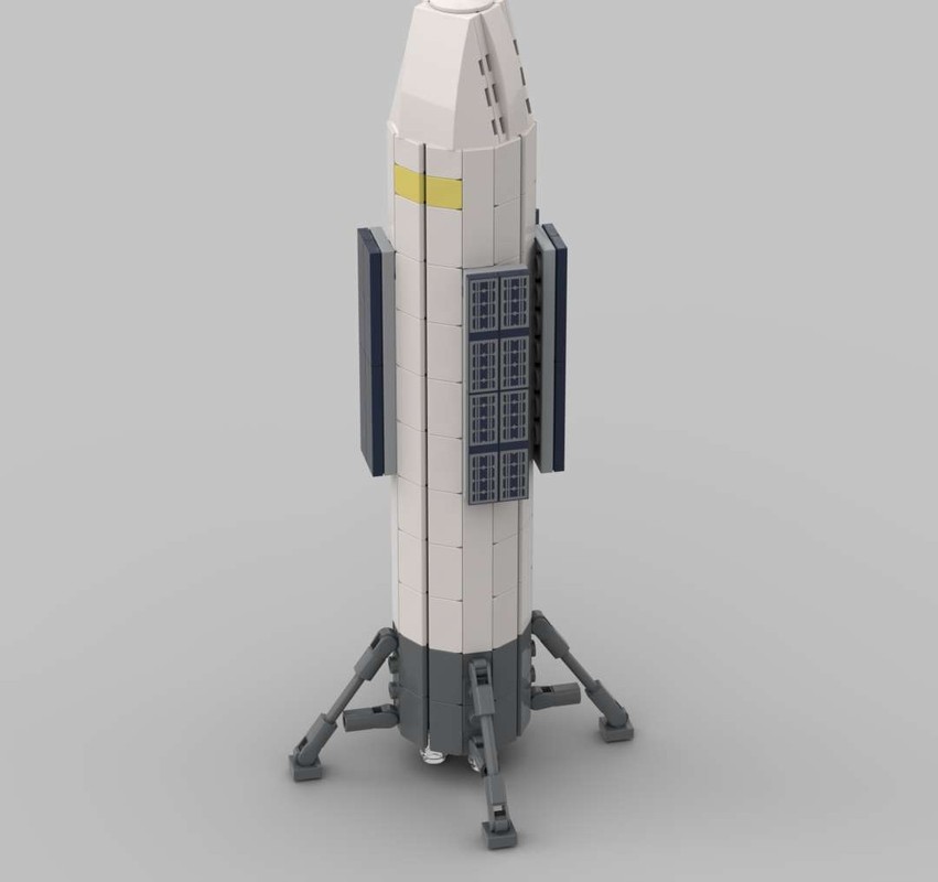 LEGO MOC Starship HLS (1:220) by TheBlackShark_77 | Rebrickable - Build ...