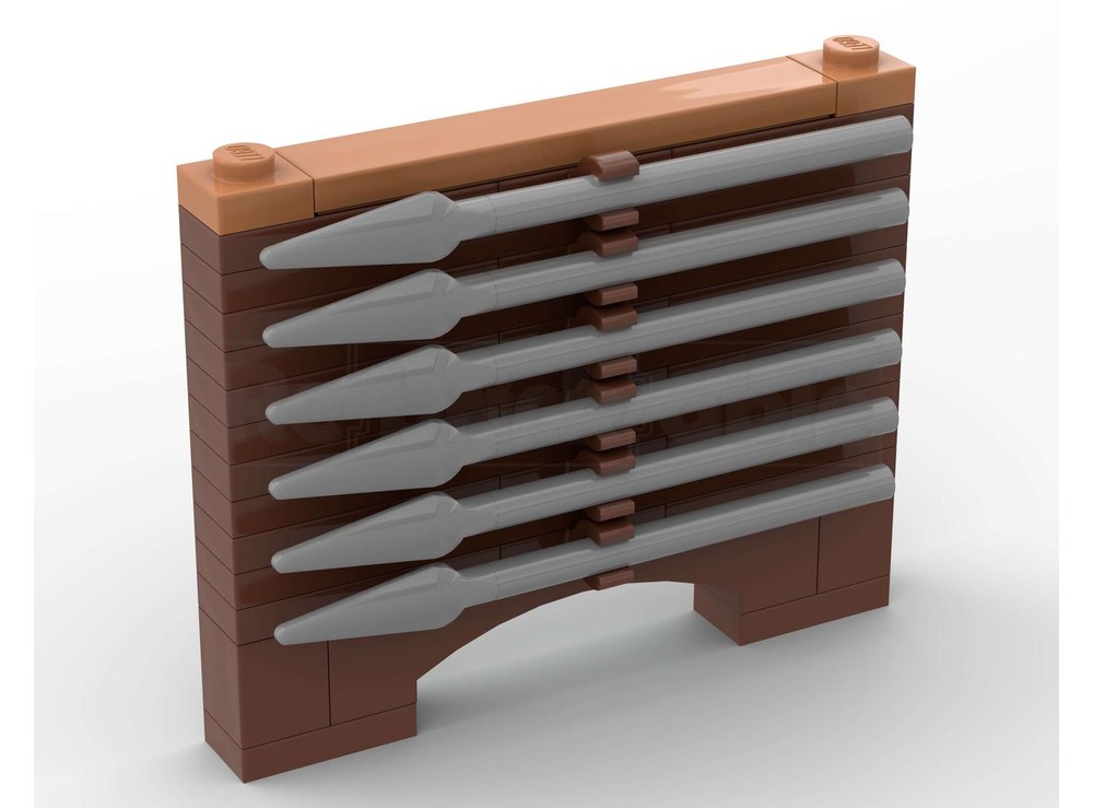 LEGO MOC Medieval Weapon Racks by BrickCastleFan | Rebrickable - Build ...