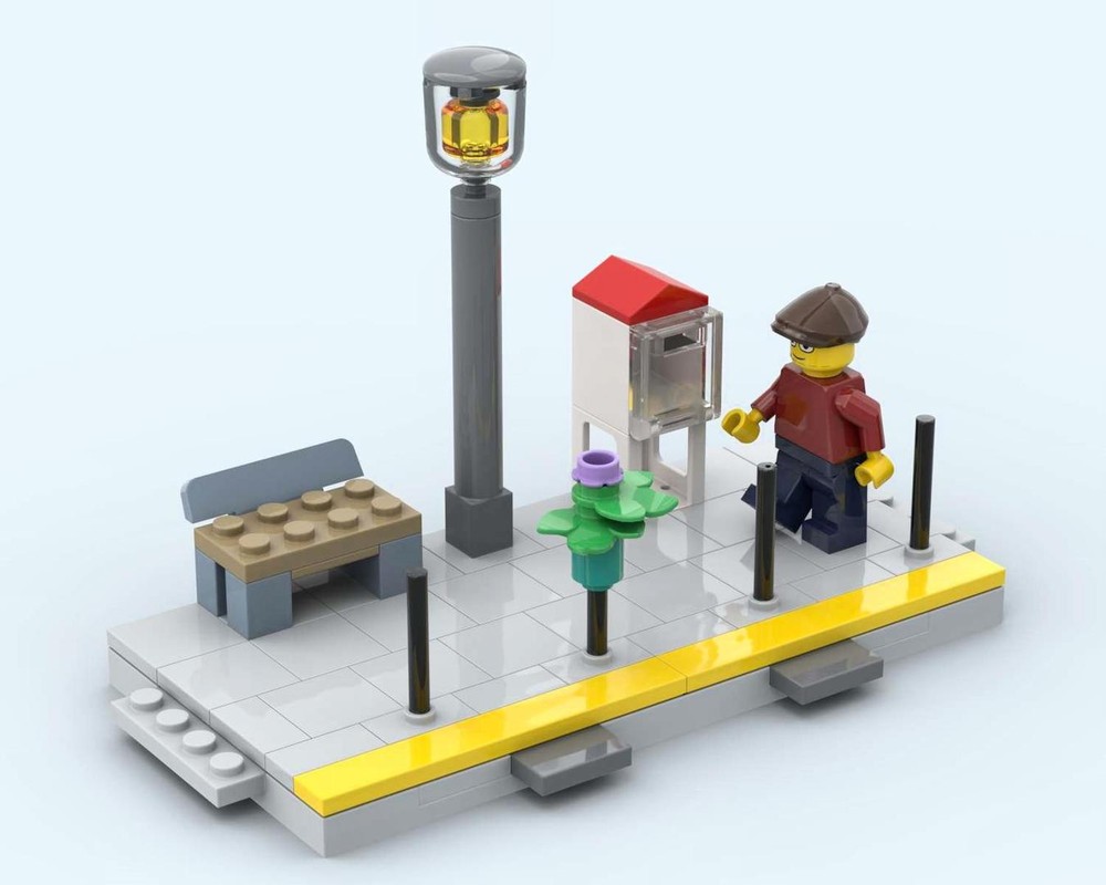 LEGO MOC Sidewalk & Roadblock modules by Stud.ious | Rebrickable ...