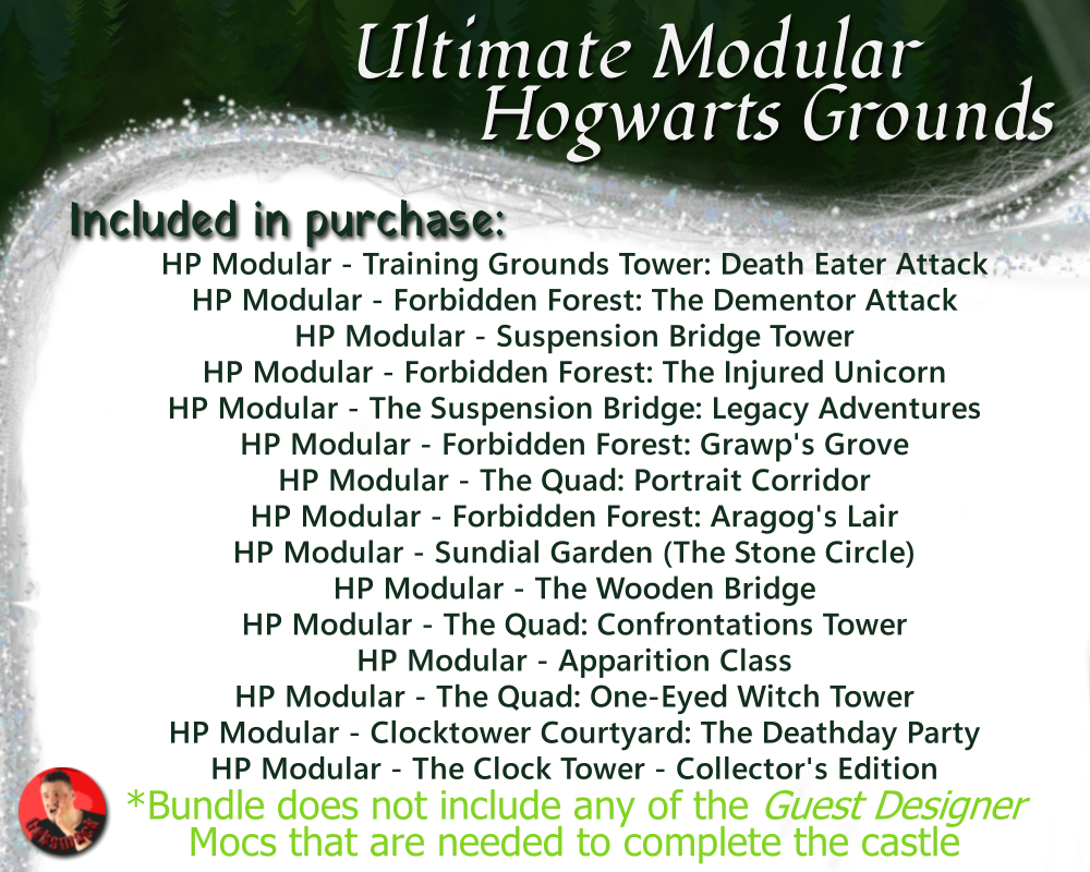 Lego Moc Ultimate Modular Hp Castle Grounds Bundle By Gobsmack