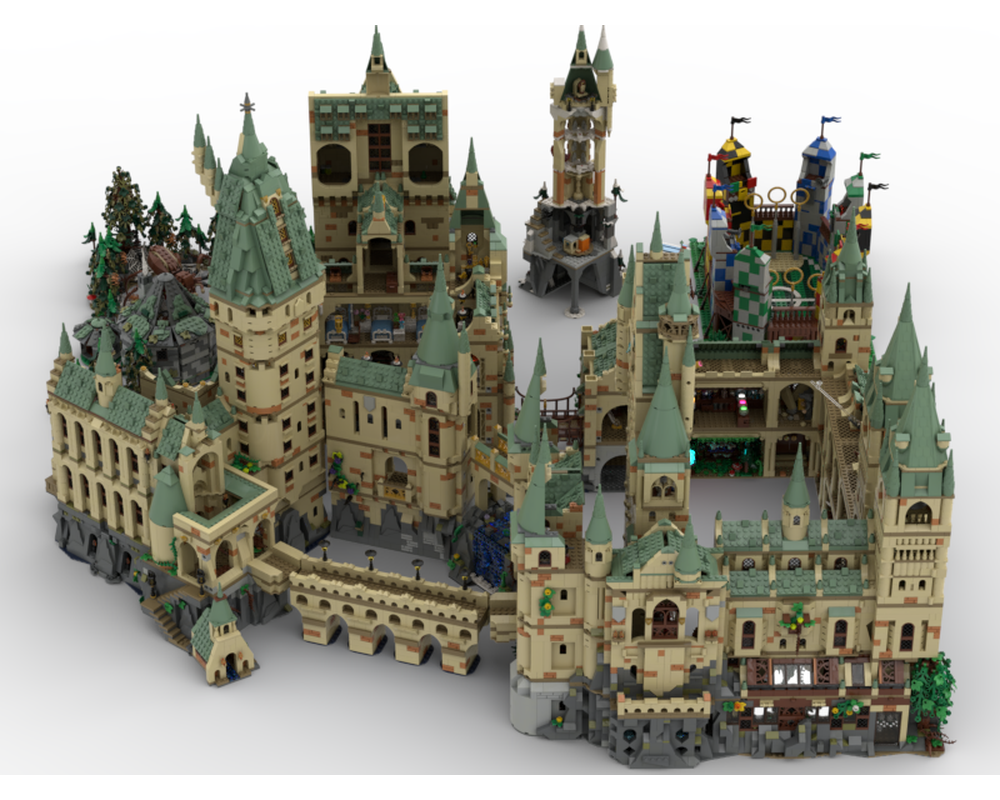 Lego Moc Ultimate Modular Hp Castle Grounds Bundle By Gobsmack