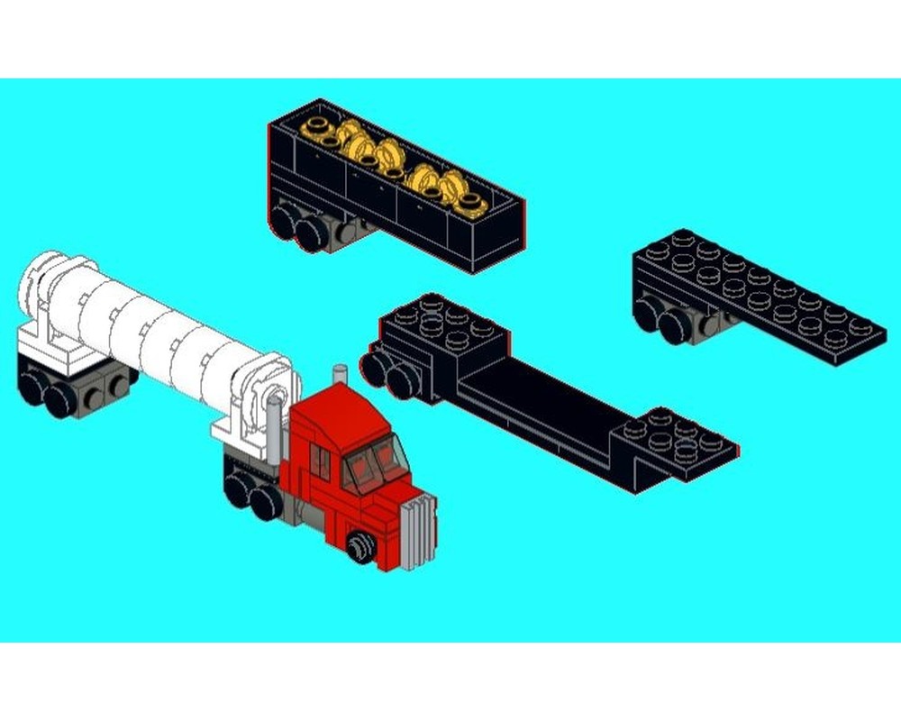 LEGO MOC Micro tractor trailer with trailer collection by medleyj ...