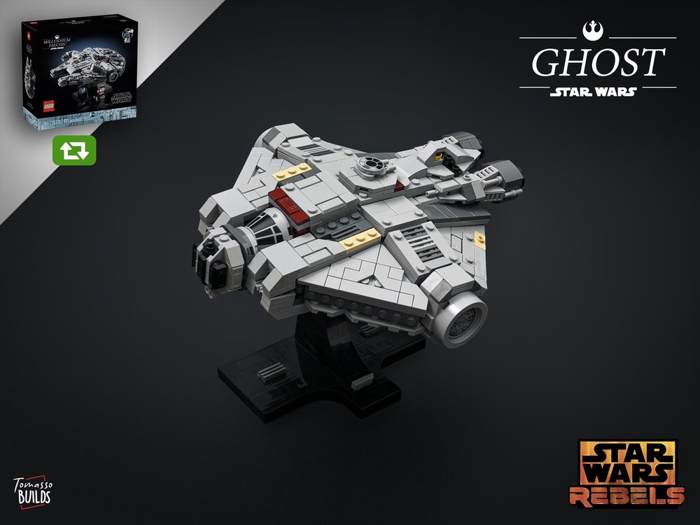 LEGO MOC Ghost from 75375 Falcon by Tomasso | Rebrickable - Build with LEGO