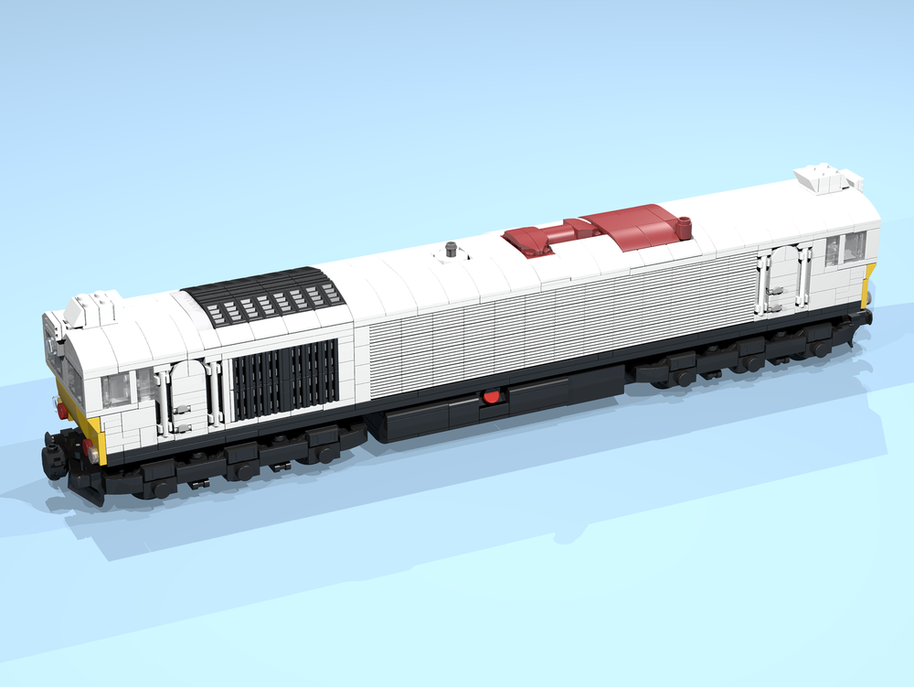 LEGO MOC EMD Class 77 • ECR • white (8 studs wide) by Echaton ...