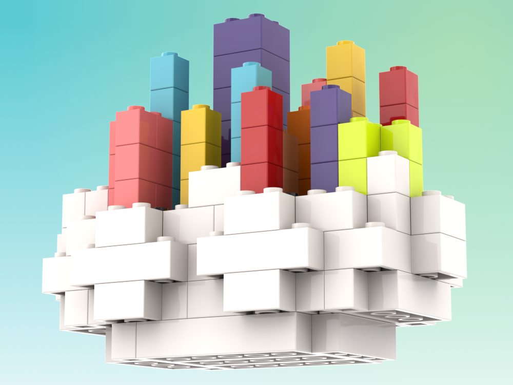 LEGO MOC City in the Clouds by DoesTheBrick | Rebrickable - Build with LEGO