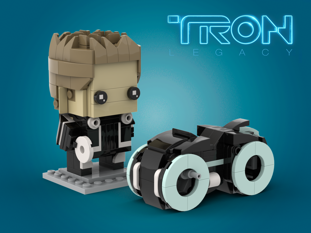 LEGO MOC Sam Flynn + TRON Legacy Light Cycle by abracada_brick ...