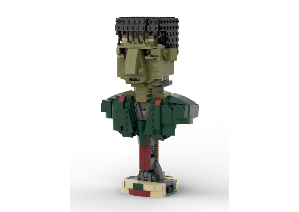 Lego Moc 31151 Frankenstein Bust By Zengogobrick Rebrickable Build