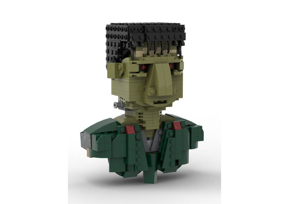 Lego Moc 31151 Frankenstein Bust By Zengogobrick Rebrickable Build