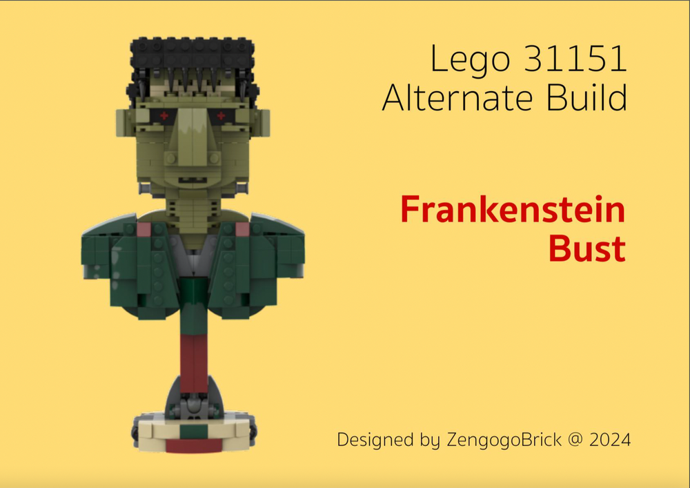 LEGO MOC 31151 Frankenstein Bust by zengogobrick | Rebrickable - Build ...