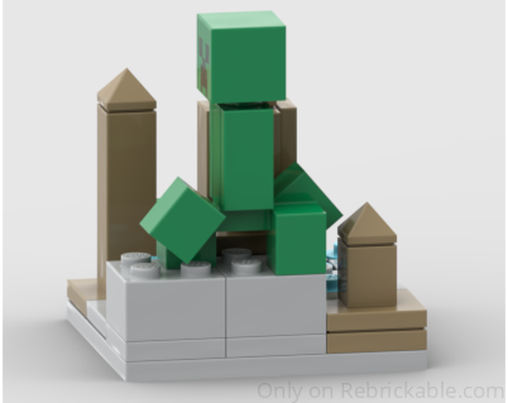 Lego Moc Wandering Creeper By Terraria33 Rebrickable Build With Lego