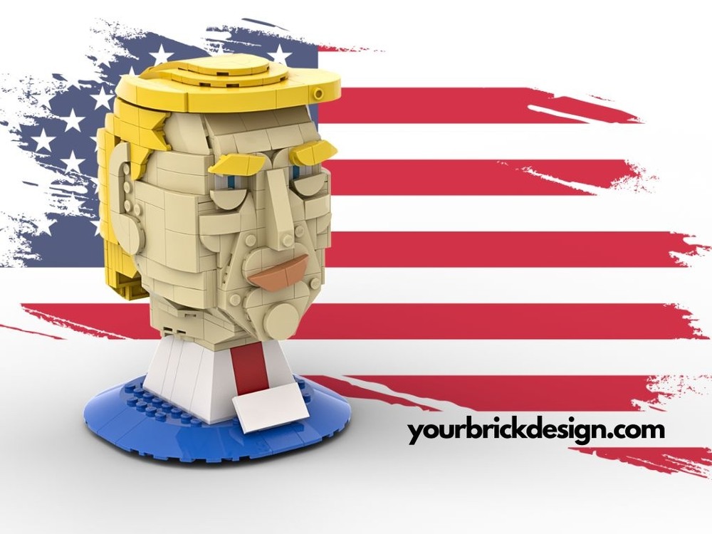 LEGO MOC Donald Trump by yourbrickdesign | Rebrickable - Build with LEGO