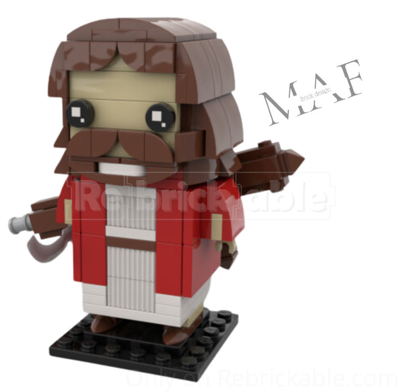 LEGO MOC Combat Jesus Brickheadz by AlessandroMaffioli | Rebrickable ...