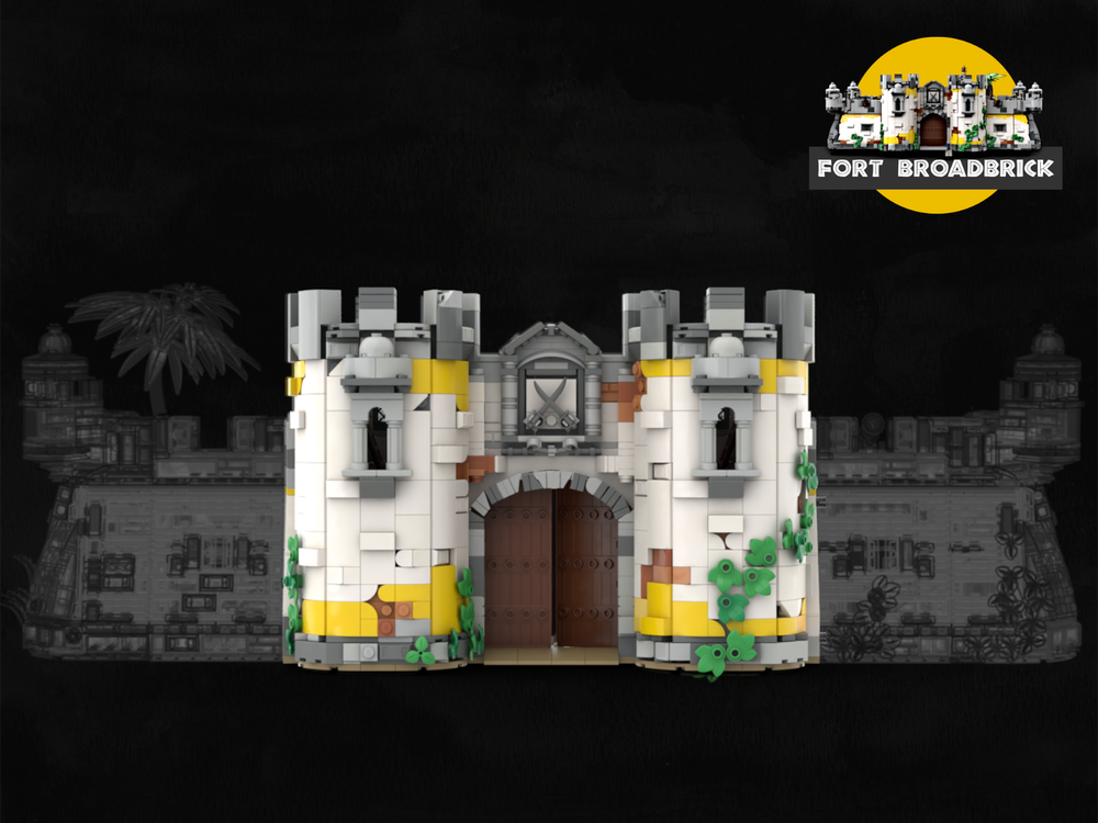 Lego Moc Gatehouse Fort Broadbrick By Vanestream Rebrickable