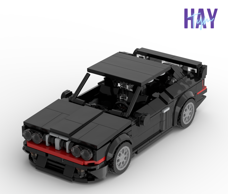 LEGO MOC BMW E30 M3 Evolution (Black-Red) by TymHay | Rebrickable ...