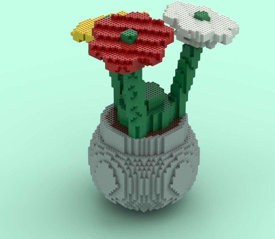 LEGO MOC-200800 Vase with Flowers by otterbournelego | Rebrickable ...