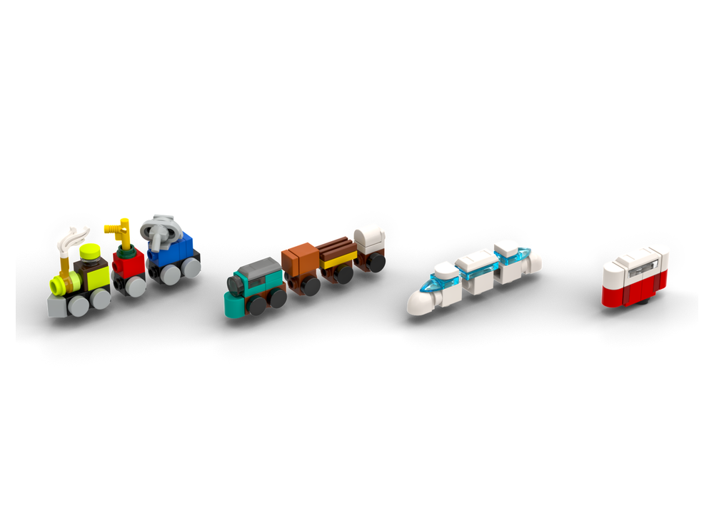 Lego Moc Working Mini Train System By Legoparadise Rebrickable