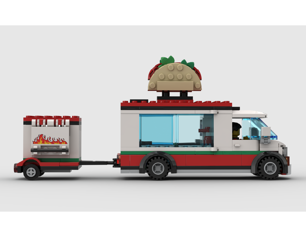 LEGO MOC Taco Truck & Salsa Bar by sydtropolis | Rebrickable - Build ...