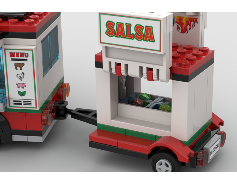 LEGO MOC Taco Truck & Salsa Bar by sydtropolis | Rebrickable - Build ...