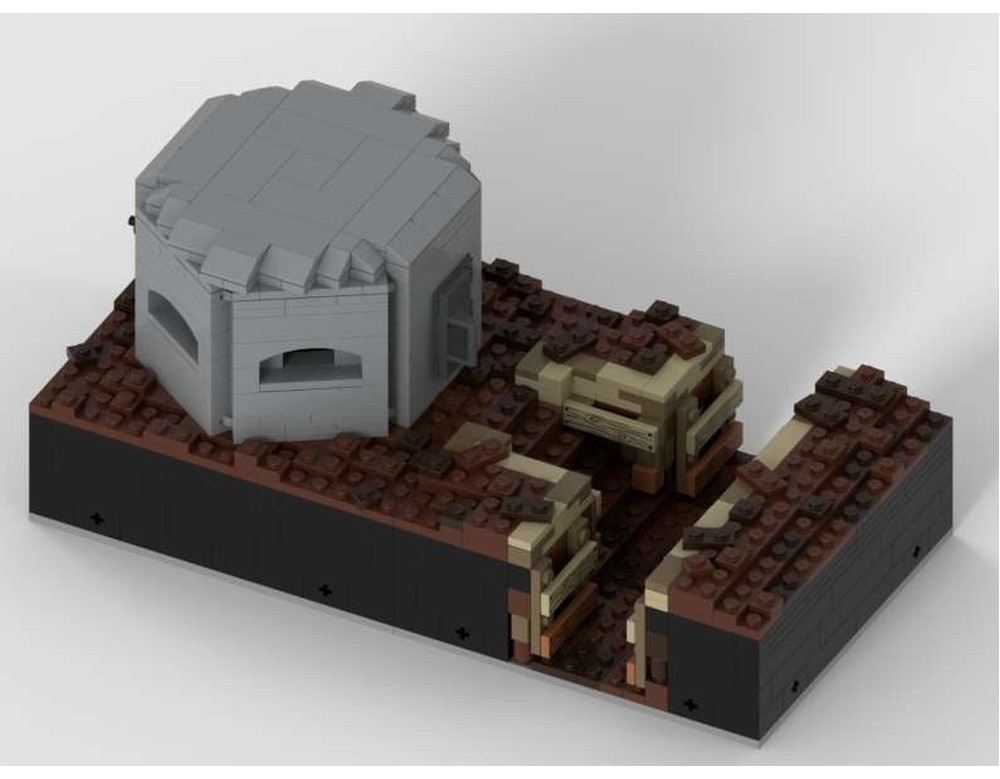 Lego Moc Modular Trench Intersection Steps By Mikey2110 Rebrickable