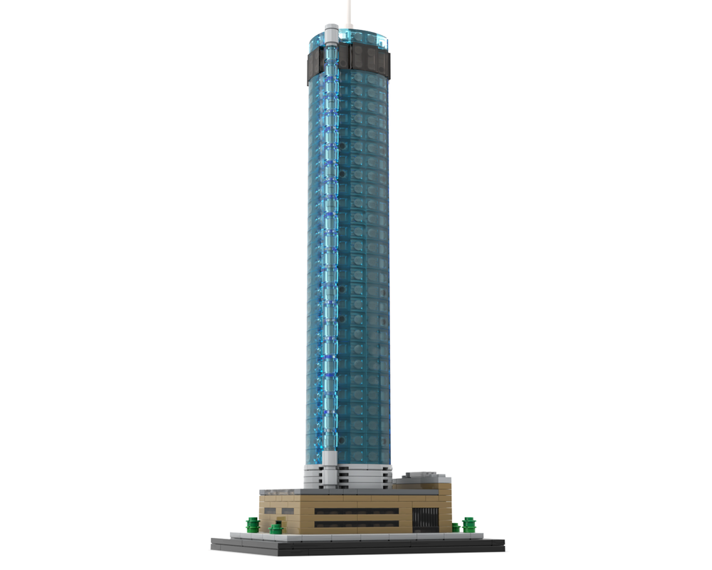 Lego Moc Westin Peachtree Plaza 1800 Scale By Spbrix Rebrickable