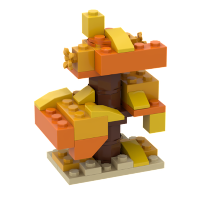 LEGO MOC BYGGLEK Autumn tree by WafityYT | Rebrickable - Build with LEGO
