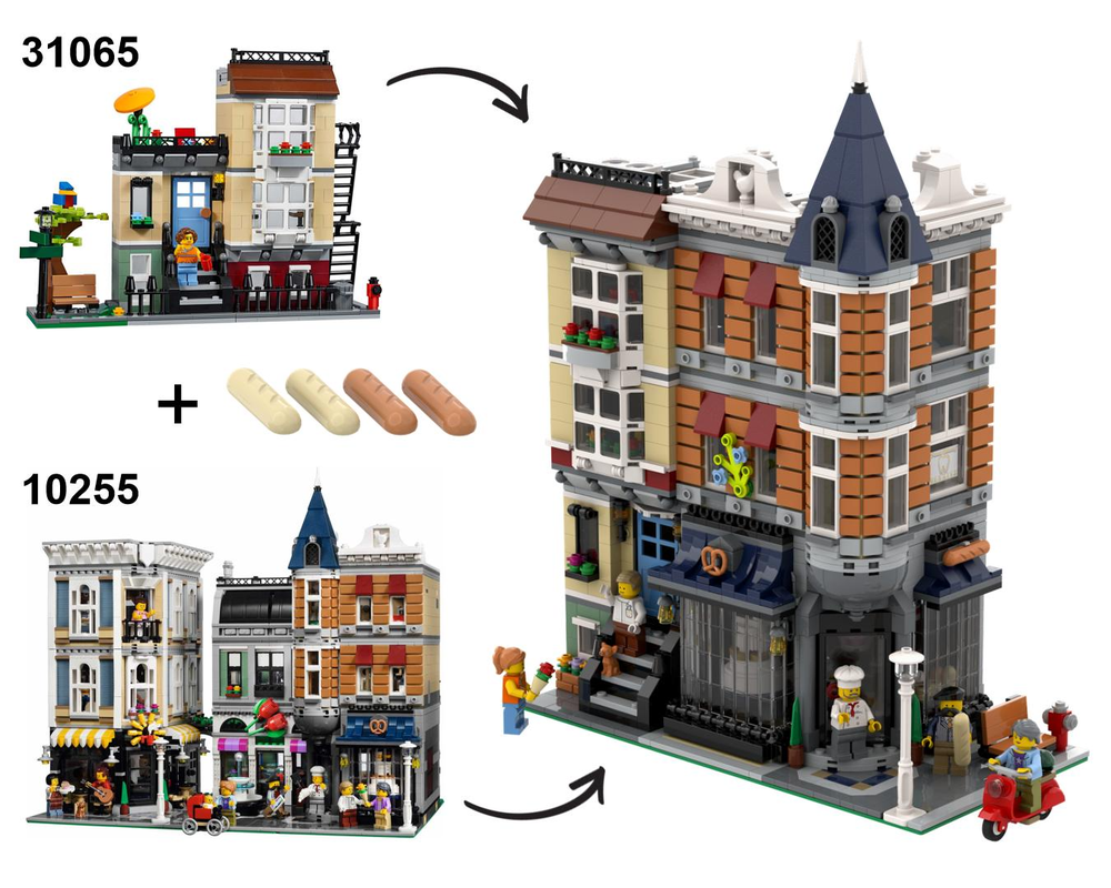 LEGO MOC Park Street Bakery by Briquoleur | Rebrickable - Build with LEGO