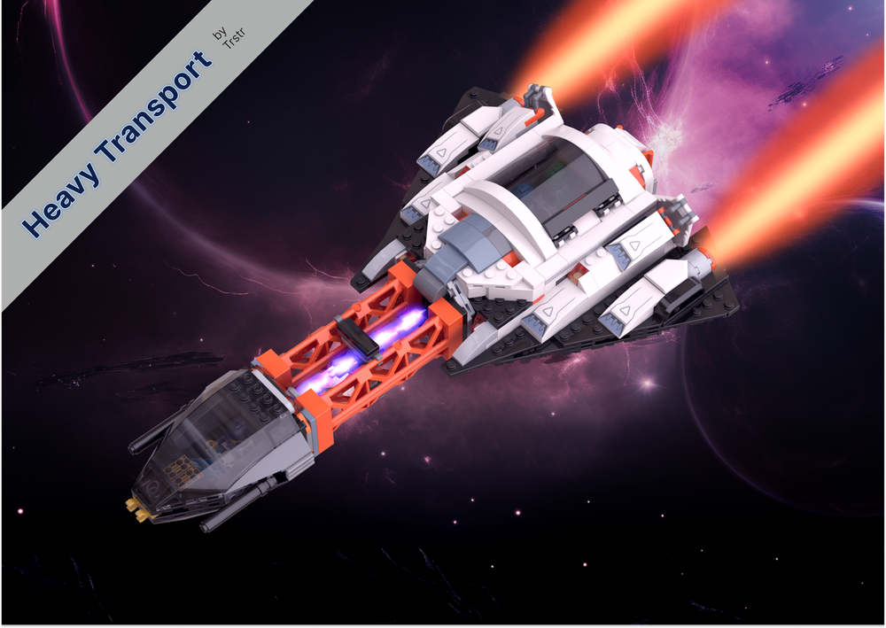 LEGO MOC Heavy Transport by Trstr | Rebrickable - Build with LEGO