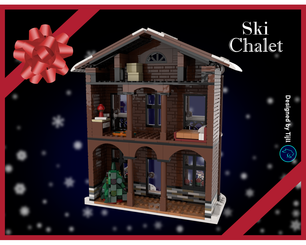 LEGO MOC Ski Chalet by Tijll | Rebrickable - Build with LEGO