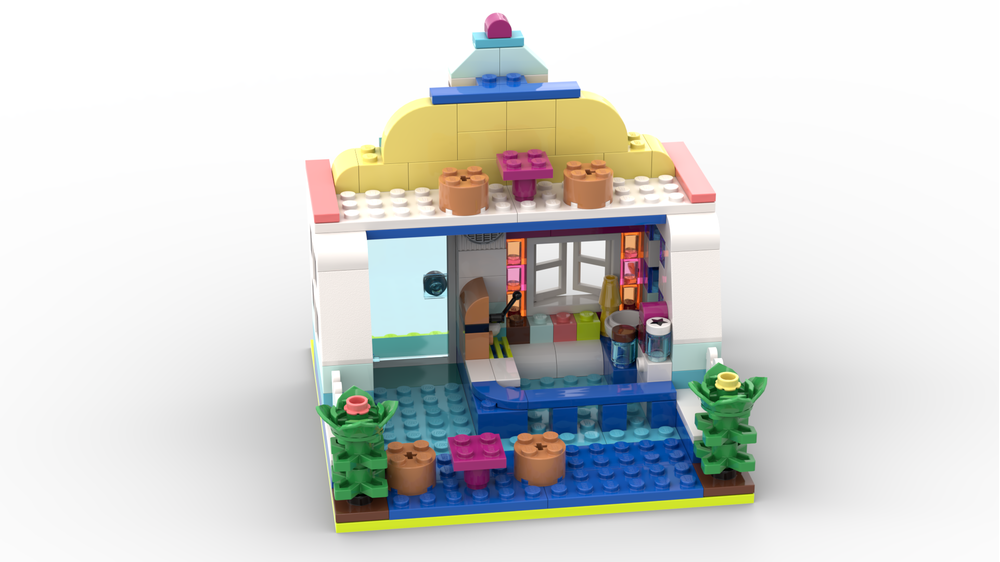 Lego Moc 11038 Ice Cream Parlour By Lenarex Rebrickable Build With Lego