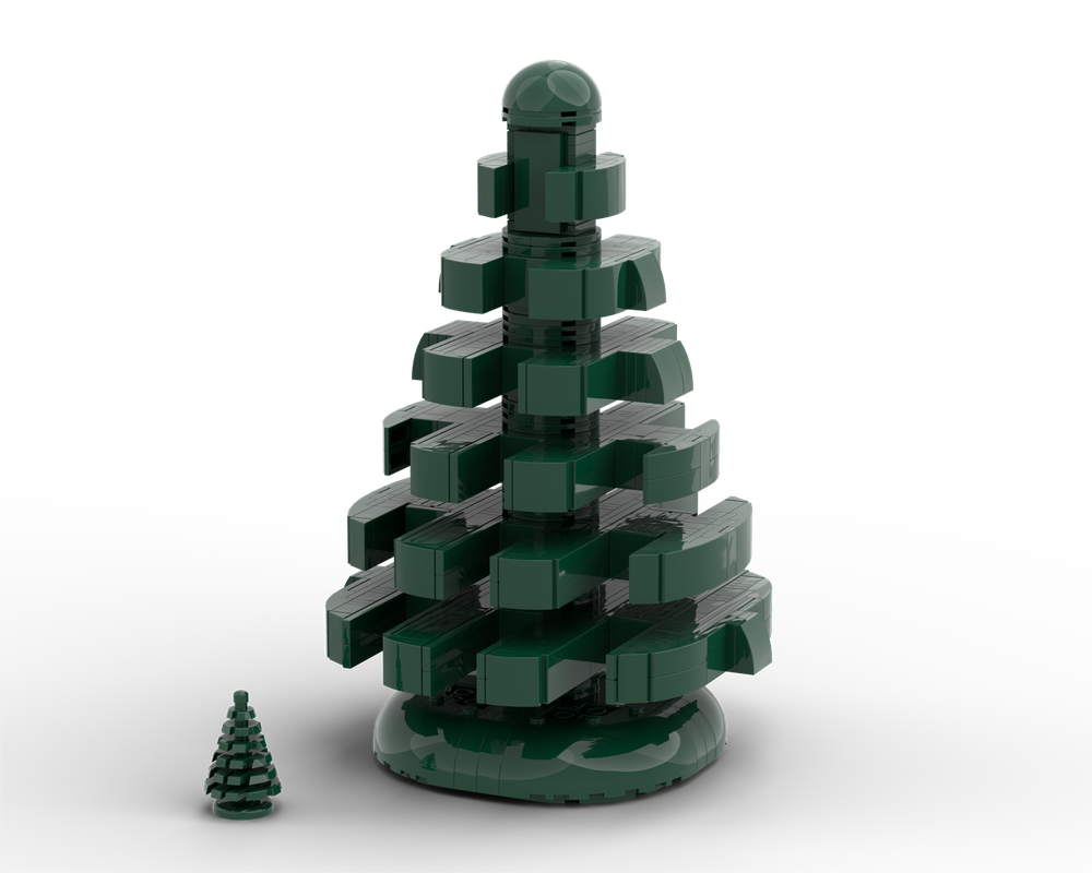 LEGO MOC Upscaled pine tree by Briquoleur | Rebrickable - Build with LEGO