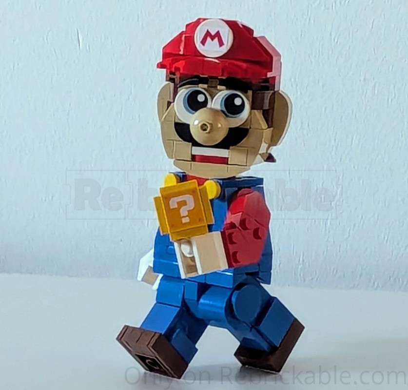 LEGO MOC Upscaled Italian Plumber Mini Figure in 3:1 inspired by Super ...