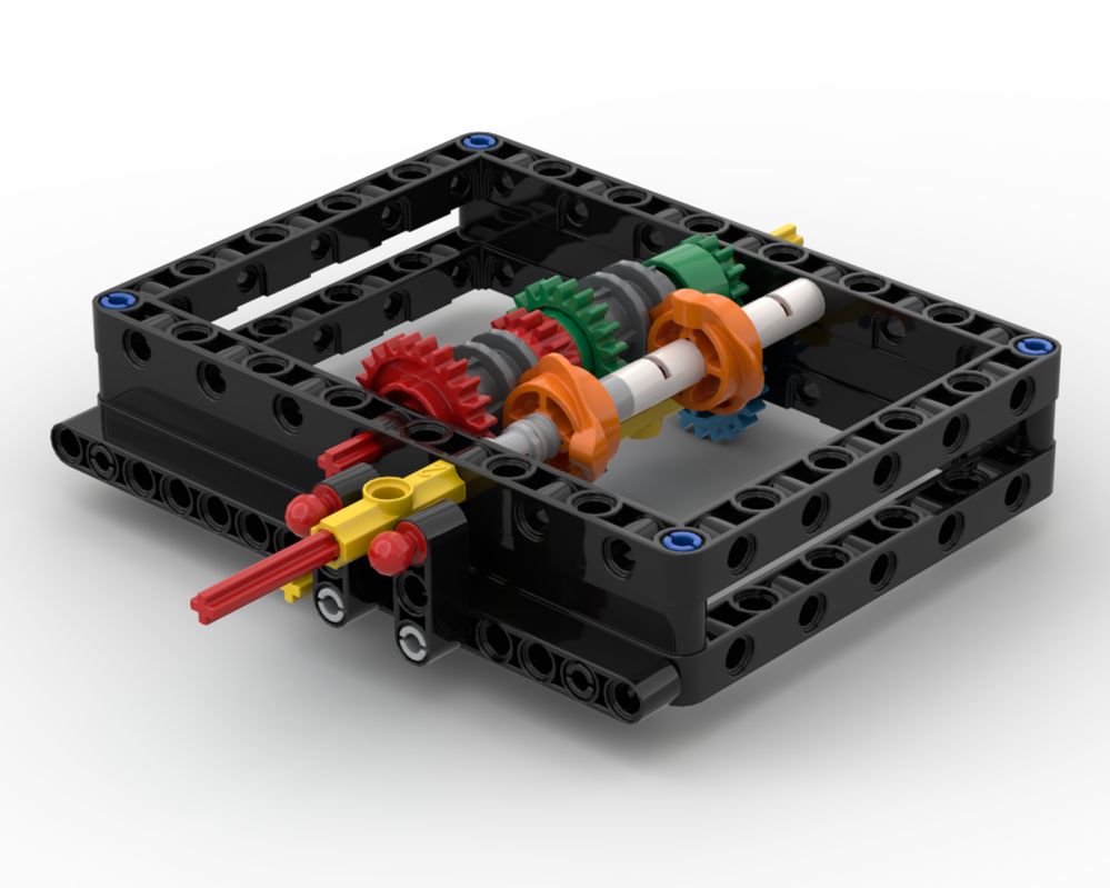 LEGO MOC Realistic 4-Speed Sequential Gearbox by paave | Rebrickable ...