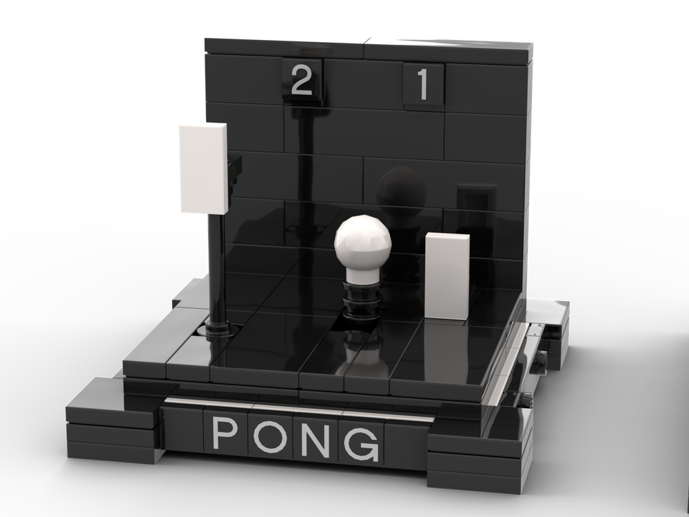 Lego Moc Pong For Atari By Utm1996 Rebrickable Build With Lego