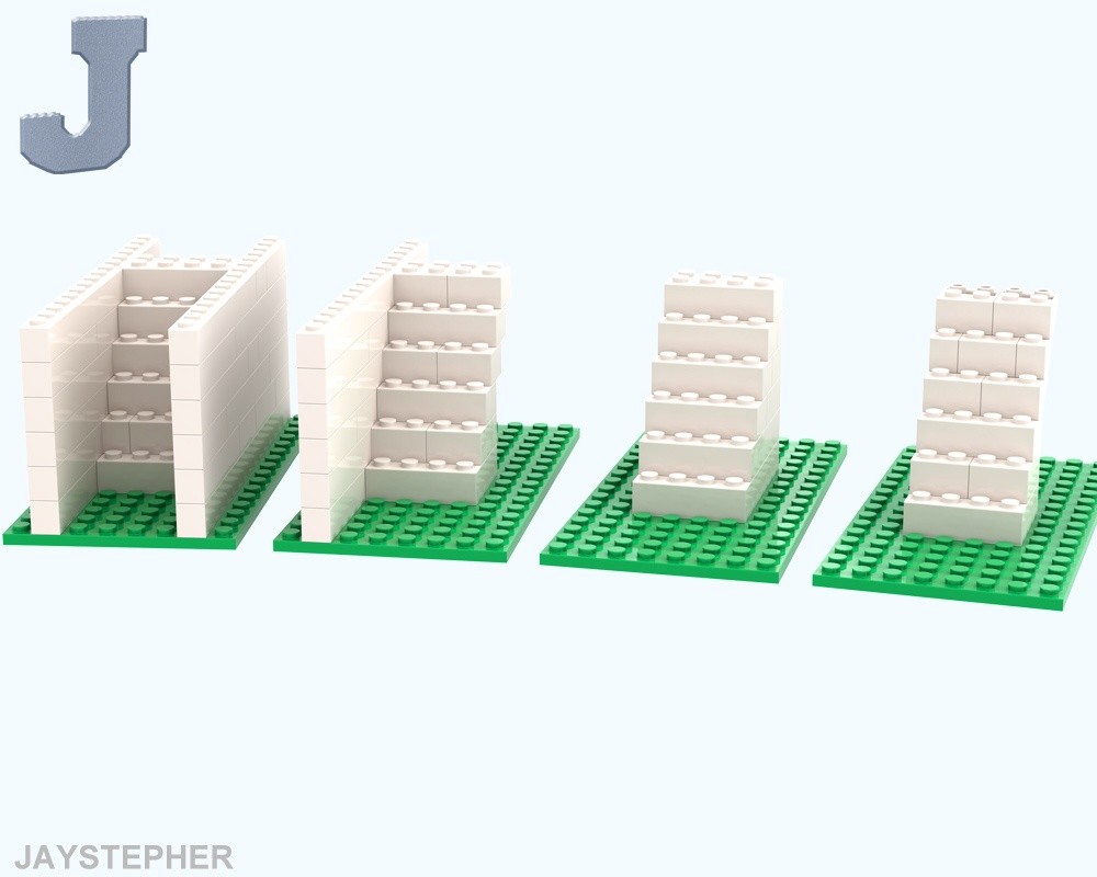 LEGO MOC-201019 Straight Staircases by jaystepher | Rebrickable - Build ...