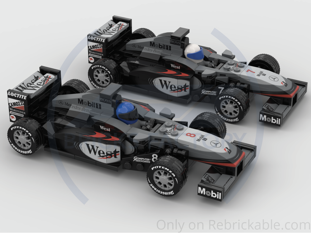 Lego Moc F1 Mclaren Mp413 By Pit Lane Bricks Factory Rebrickable