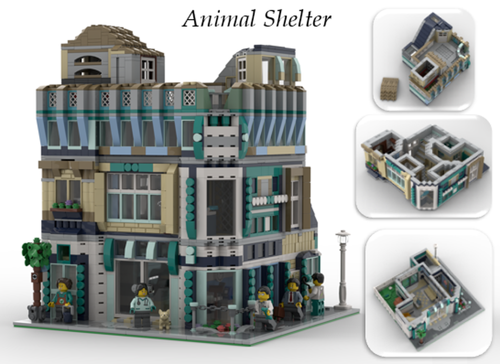 LEGO MOC Animal Shelter by BrickAndBuildsI | Rebrickable - Build with LEGO