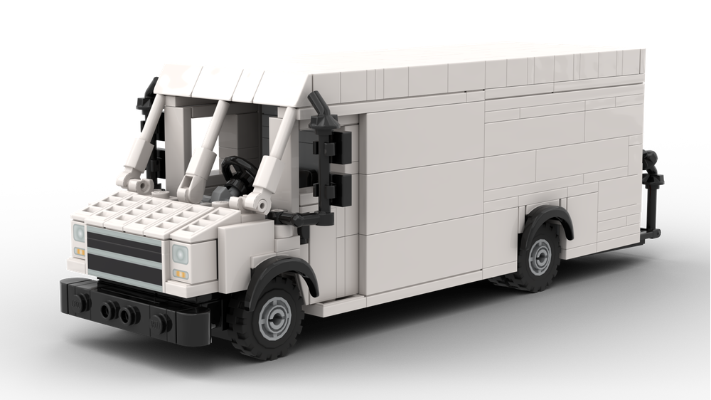 LEGO MOC Utilimaster Step Van by Yellow.LXF | Rebrickable - Build with LEGO