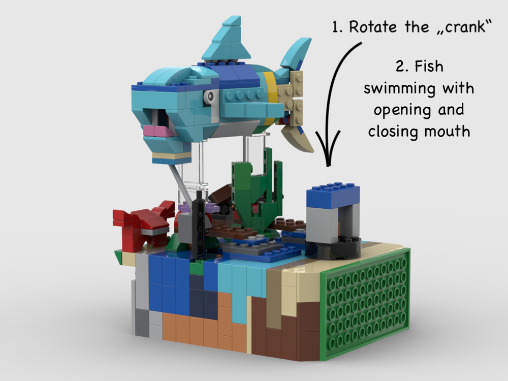 LEGO MOC 10698 - Swimming Fish by ChiLegGodt | Rebrickable - Build with ...