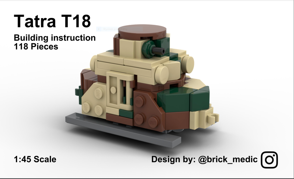 LEGO MOC Tatra T18 by brick_medic | Rebrickable - Build with LEGO