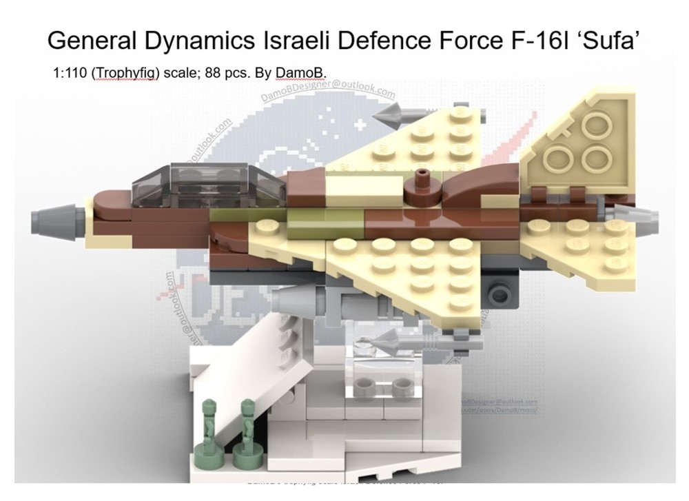 LEGO MOC IDF General Dynamics F-16I 'Sufa' Fighting Falcon by DamoB ...