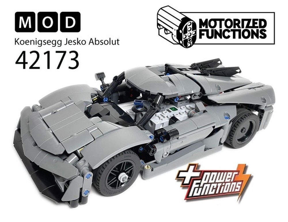 LEGO MOC-201114 42173 Koenigsegg Jesko Absolut RC MOD for Power ...