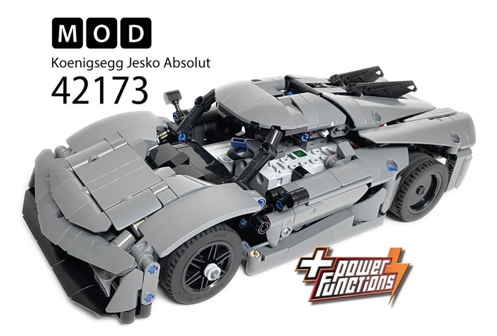 LEGO MOC 42173 Koenigsegg Jesko Absolut RC MOD for Power Function ...