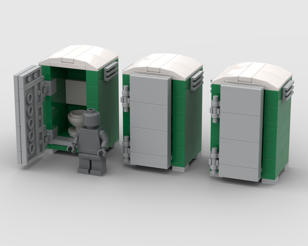 LEGO MOC Lego City Porta Potties by mDaro | Rebrickable - Build with LEGO